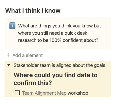 Minimal Assumption Map (Notion Template)